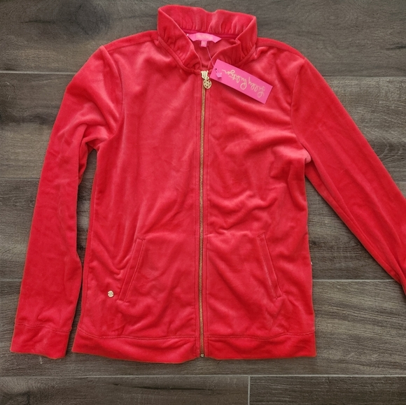 Lilly Pulitzer | Jackets & Coats | Lilly Pulitzer Velour Jacket Nwt Sz ...